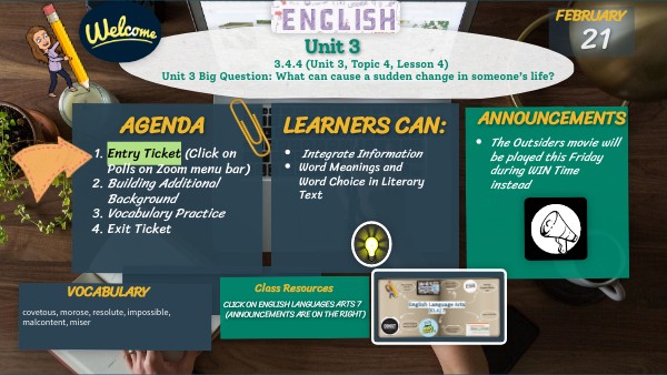 3.4.4 Live Classroom Building Background and Vocabulary Practice | Genially