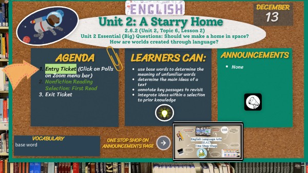 2.7.1 Nonfiction Reading Selection: First Read | Genially