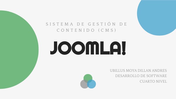 PRESENTACIÓN JOOMLA! ISTER - DILLAN UBILLUS | Genially