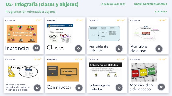 U2- Infografía (clases y objetos) | Genially