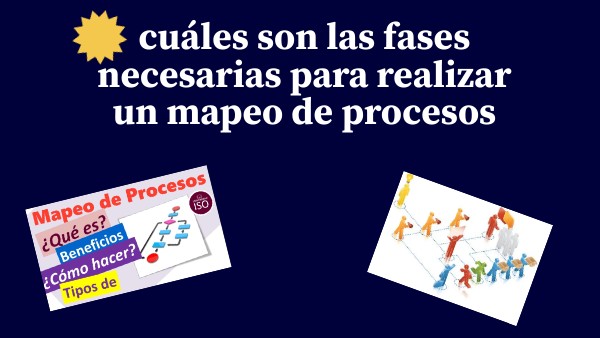 cuáles son las fases necesarias para realizar un mapeo de procesos | Genially