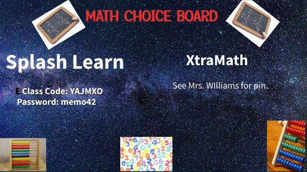 Math Graph Choice Boards | Genially