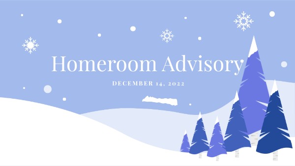 Pauly Homeroom Advisory 12-14