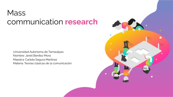 Mass comunication research | Genially