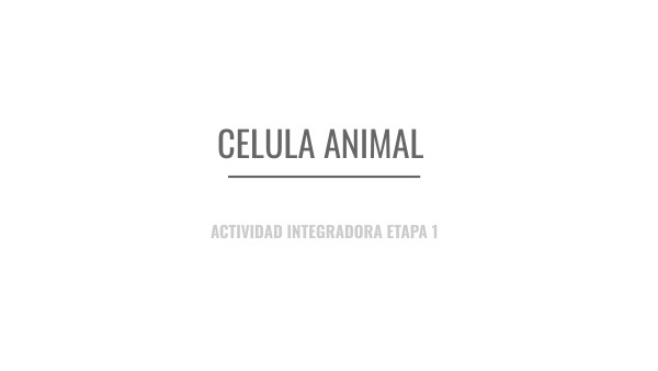 Imagen interactiva de la célula animal actividad de aprendizaje