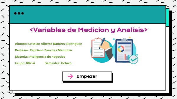 Variables de medición y análisis | Genially