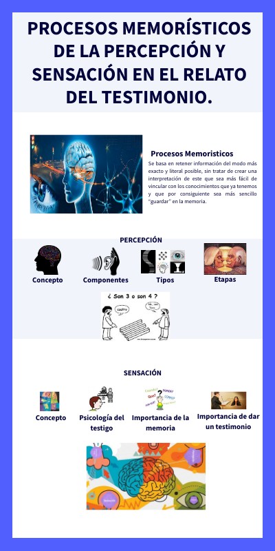 PROCESOS DE LA PERCEPCIÓN Y SENSACIÓN | Genially