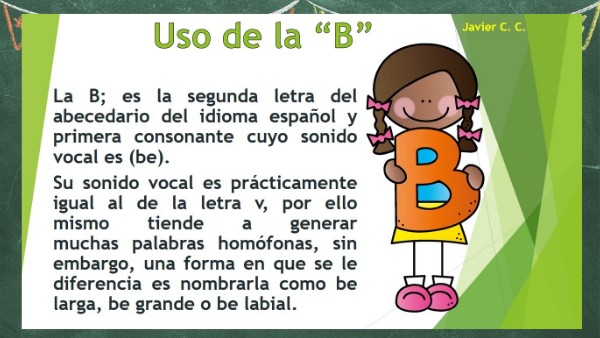 Uso de la b | Genially