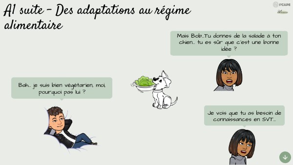A1 suite - Des adaptations au régime alimentaire