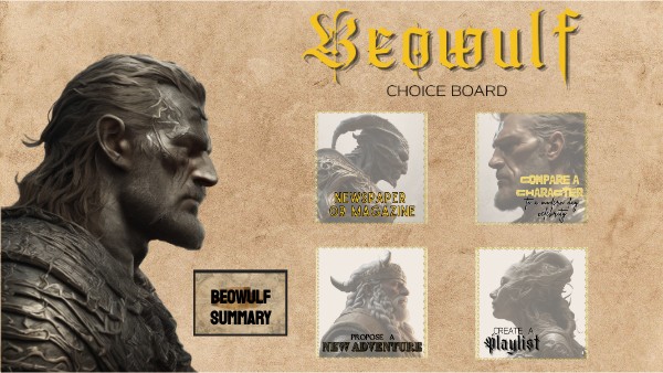 Beowulf Choice Board 2023 | Genially