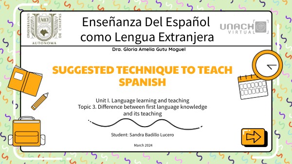 Technique to teach Spanish | Genially