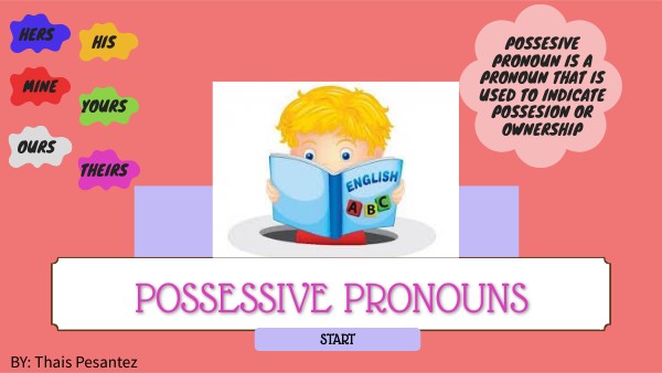 Possessive Pronouns Game | Genially