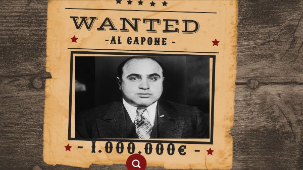 Wanted interactive card | Genially