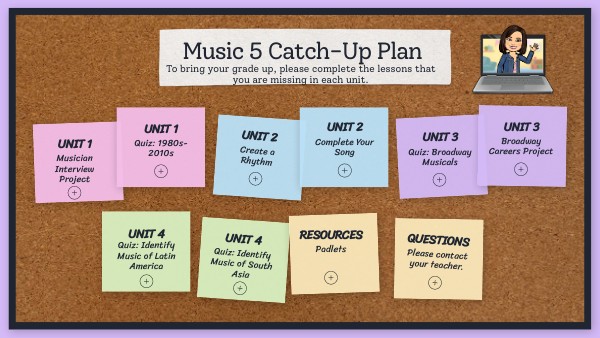 Music 5 Catch-Up Plan