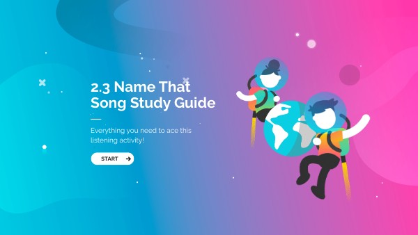 4th Grade 2.3 Name That Song Study Guide | Genially