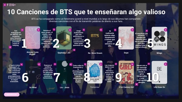 10 Canciones de BTS que te enseñarán algo valioso