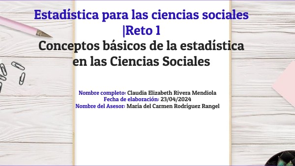 Mapa Mental Conceptos básicos de la estadística en las Ciencias Socia | Genially