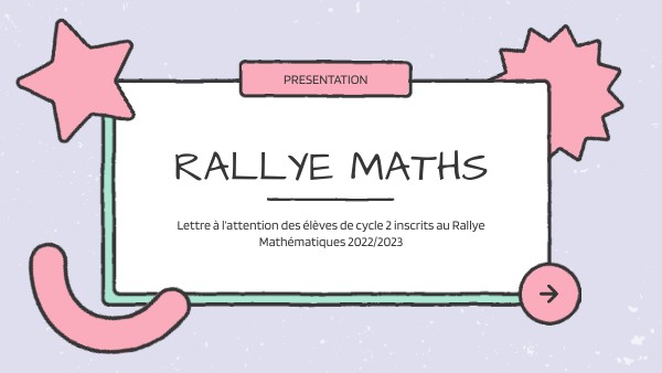 présentation rallye maths C2 | Genially