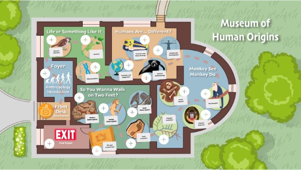 ANTH 1020 Museum Map