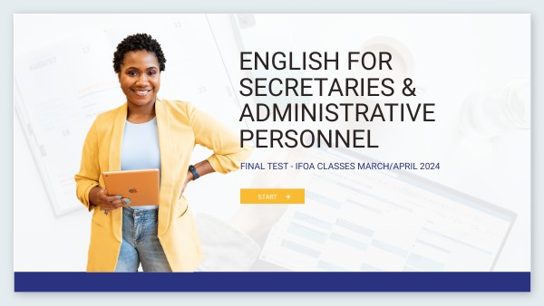 English for Secretaries & Administrative Personnel | Genially