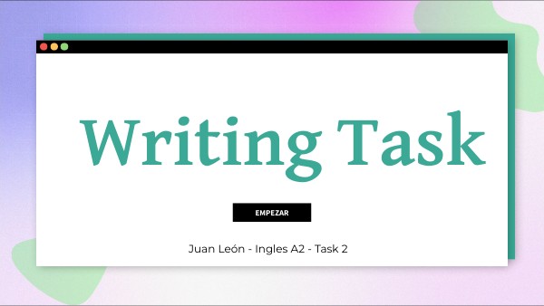 Writing Task - Juan León