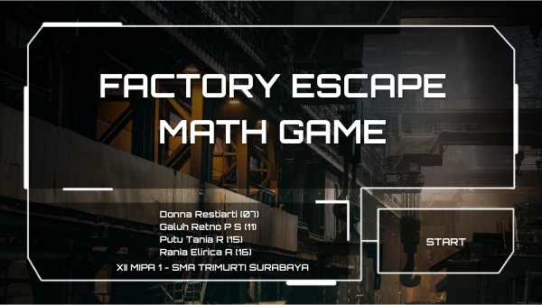 FACTORY ESCAPE MATH GAME | Genially
