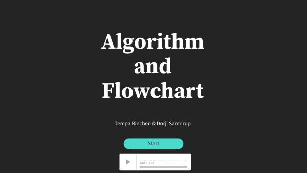 Algorithm and Flowchart | Genially