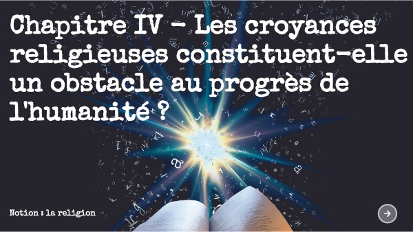 ST - La religion, un obstacle au progrès de l'humanité ? 2024 | Genially