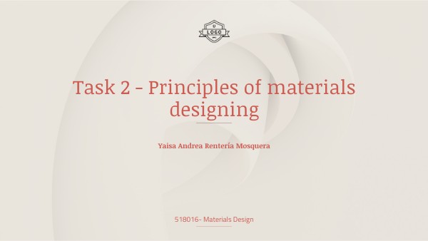 Task 2 - Principles of materials designing | Genially