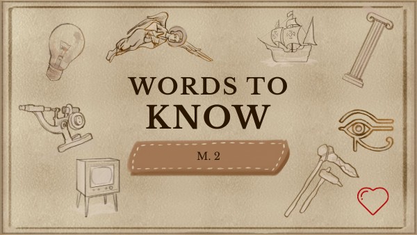 words to know M2 | Genially