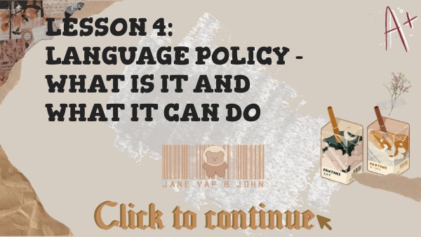 Language Policy- what is it and what it can do | Genially
