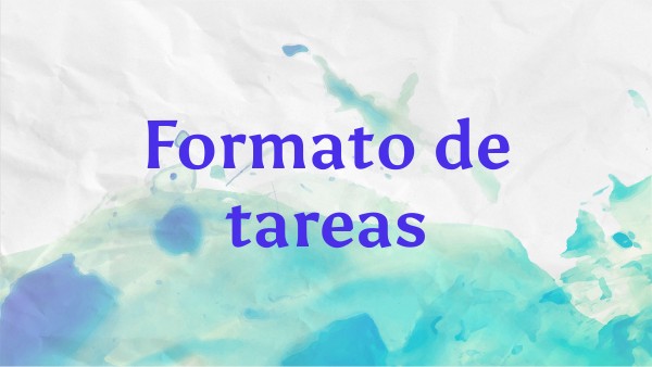 Formato de tareas, unidad 3 | Genially