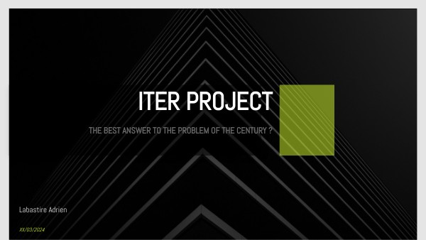 Project ITER | Genially