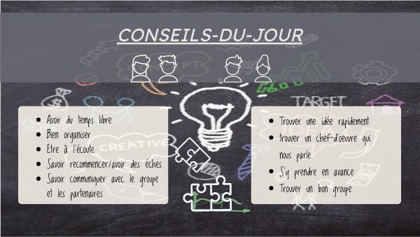 Les conseils | Genially