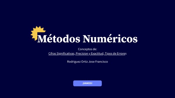 Métodos Numéricos | Genially