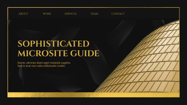 SOPHISTICATED MICROSITE GUIDE | Genially