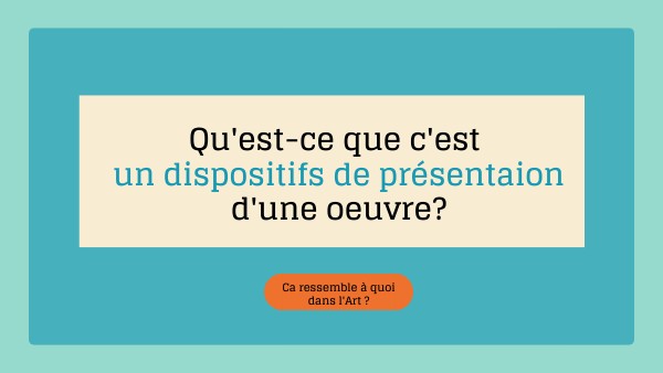 Dispositif de présentation | Genially