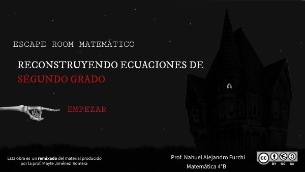 ESCAPE ROOM ECUACIONES DE SEGUNDO GRADO | Genially