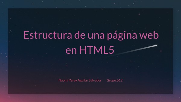 Estructura de una página web en HTML5