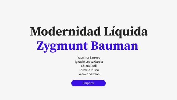 modernidad liquida