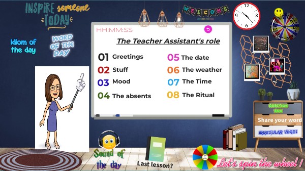 Class ritual 5ème Septembre/Octobre | Genially