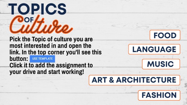 Topics of Culture | Genially