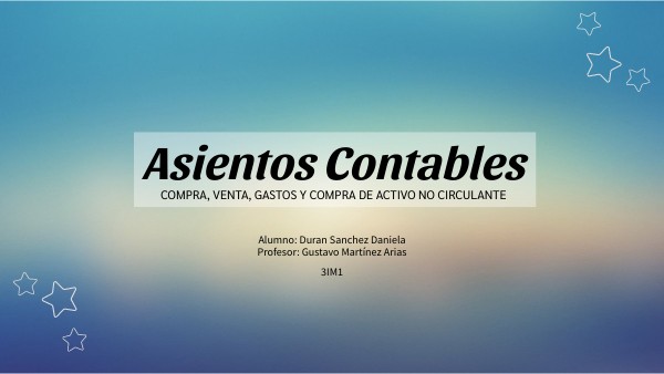 Asientos contables | Genially