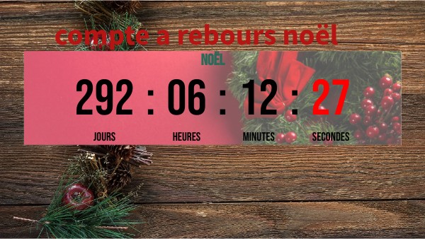compte a rebours noël