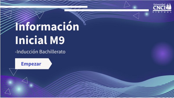 Inducción M9 Bachillerato