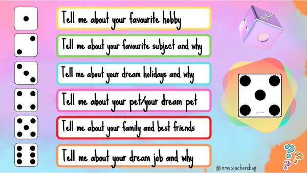 Roll and chat | Genially