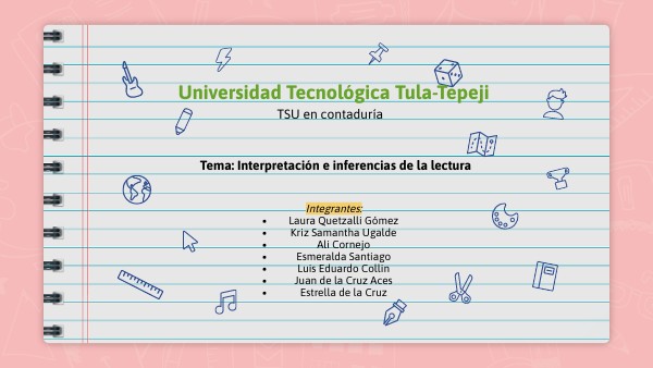 INT E INF EN LA LECTURA | Genially