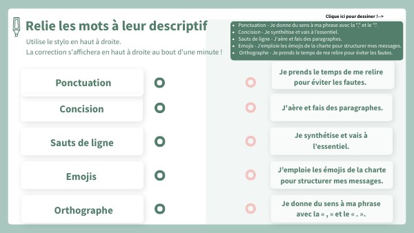 M1 - Relie les mots | Genially