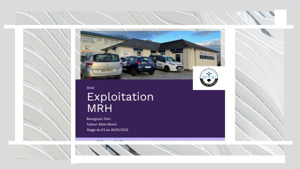 diaporama mrh stage | Genially