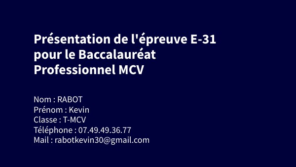 Copie - E31 | Genially